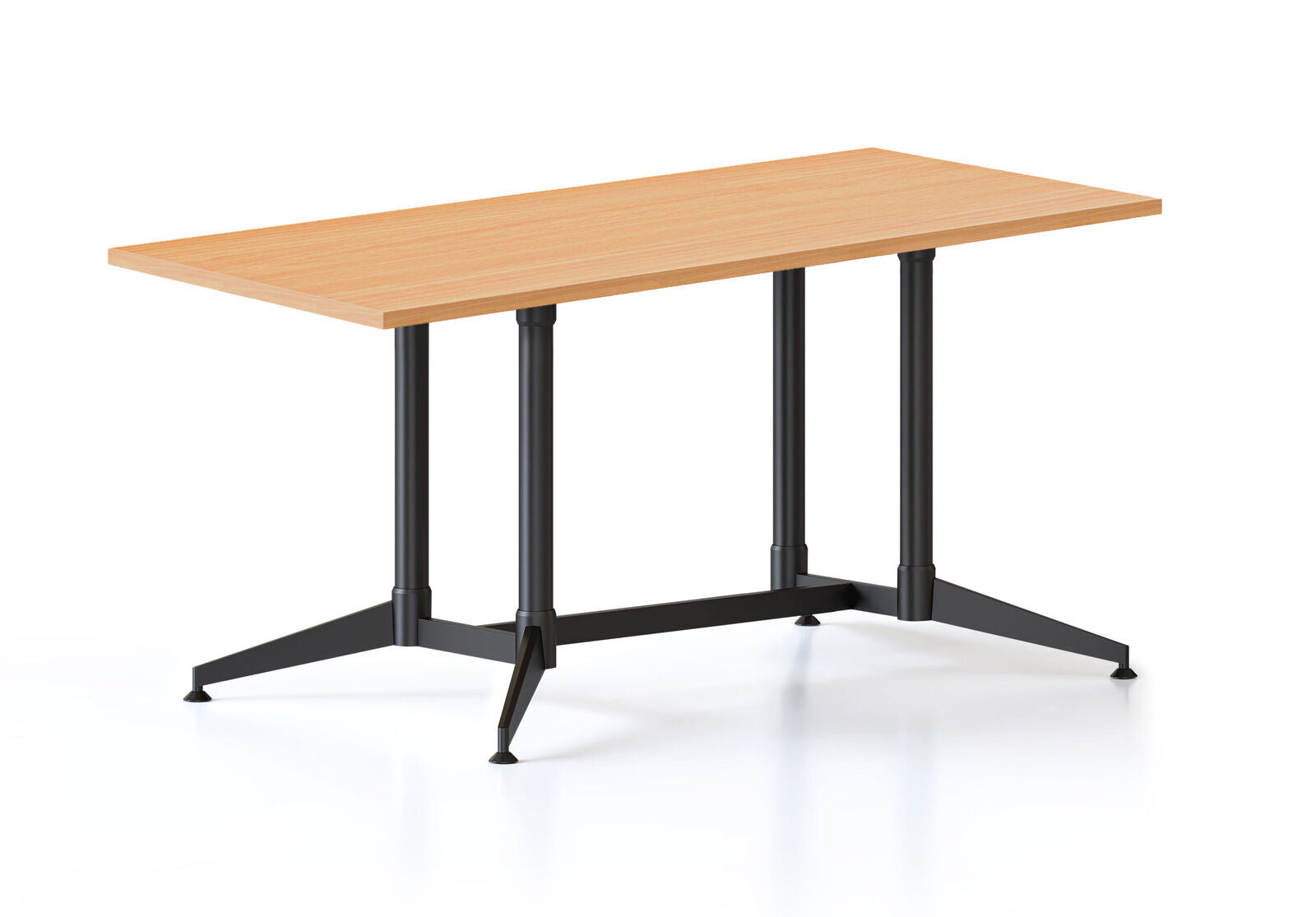 Typhoon Meeting Table With Black All Over Frame – Lotza Furniture