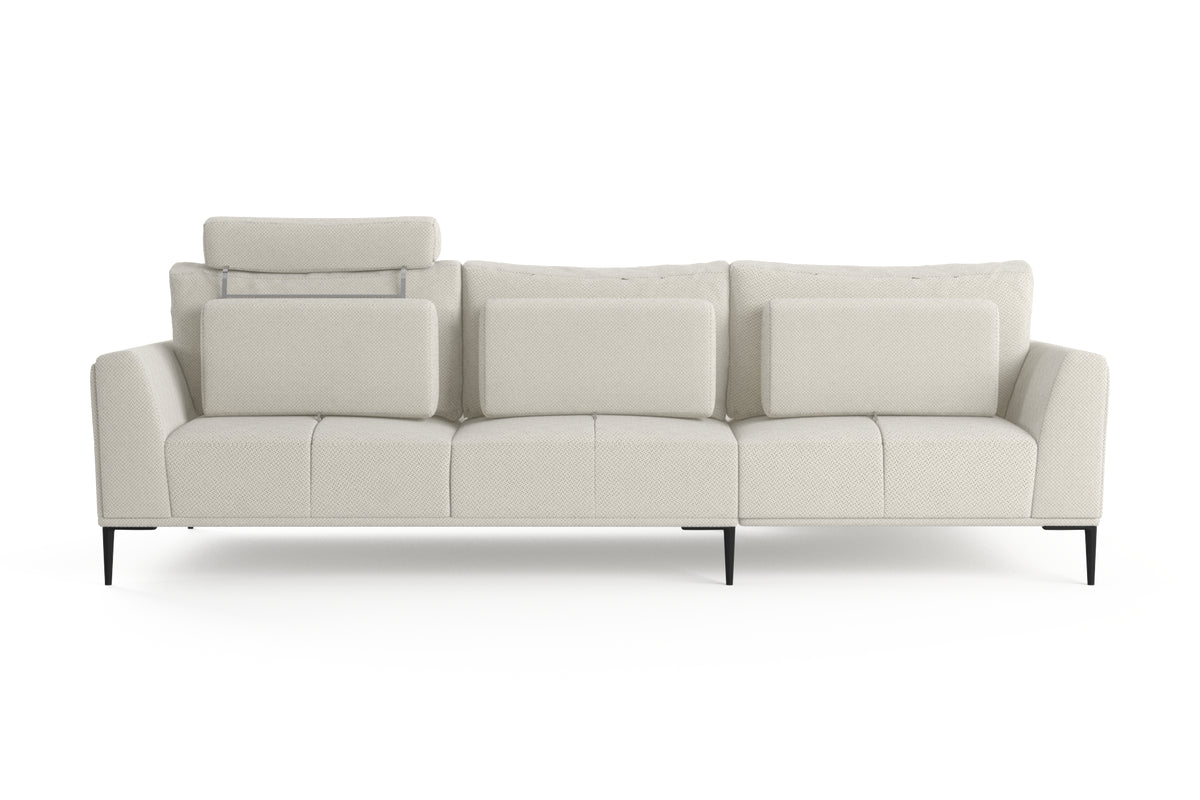 Brosa Como Motion Modular Sofa with Chaise (Seashell White, Left Chais ...