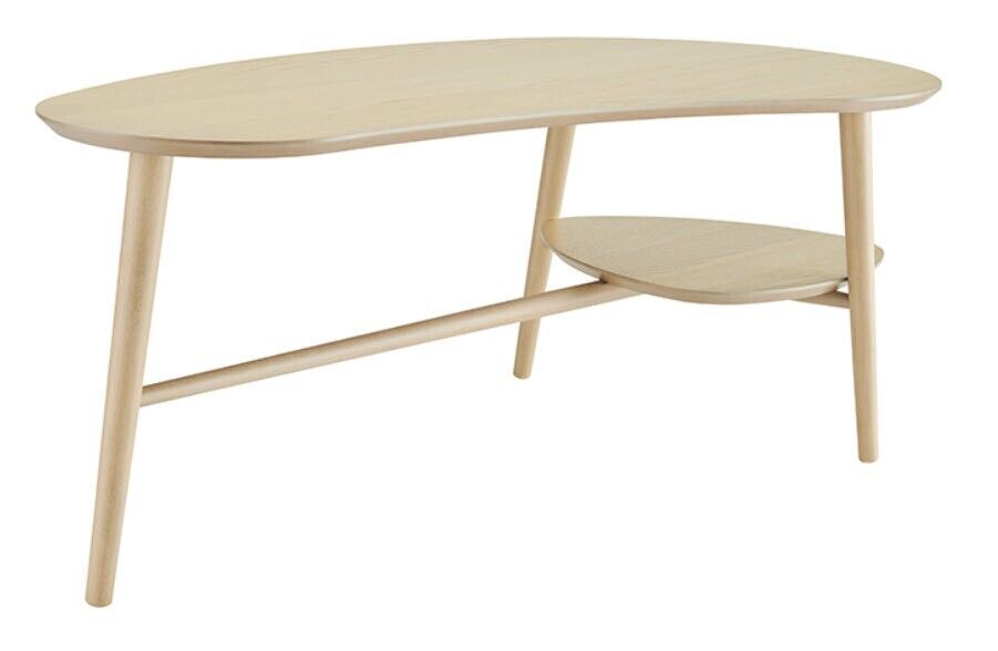 Brosa Olsen Coffee Table With Shelf – Scandi Oak – Lotza Furniture