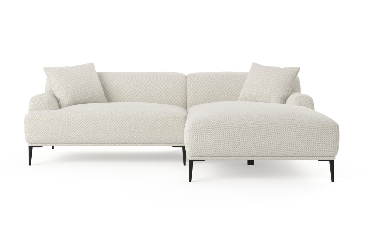 Brosa Seta 4 Seater Sofa with Chaise (Seashell White, Right Chaise ...